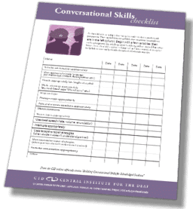 Conversation Skills Checklist | CID Materials