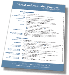 Verbal and Nonverbal Prompts | CID Free Download